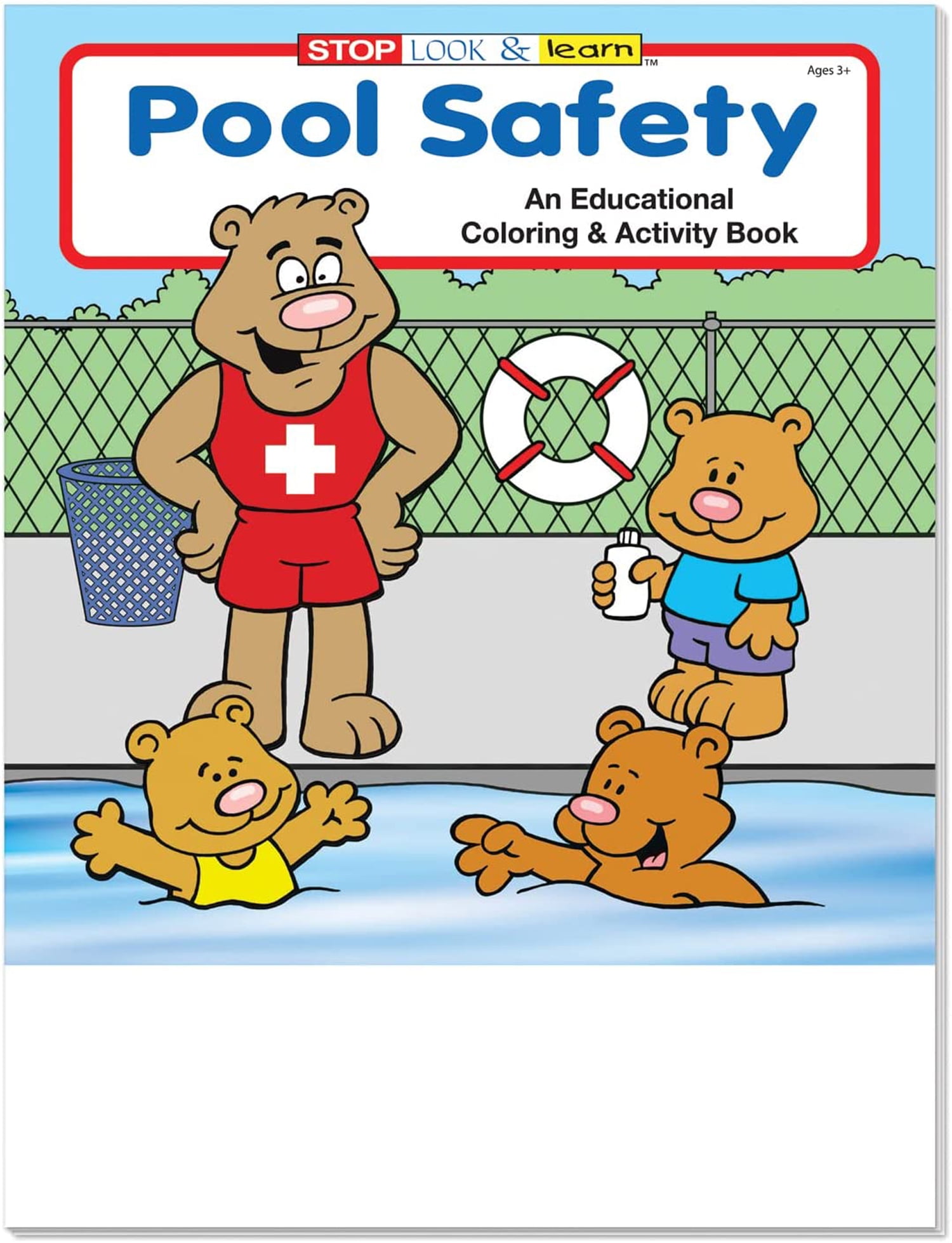 25 Pack - Pool Safety Kid's Coloring & Activity Books - Walmart.com