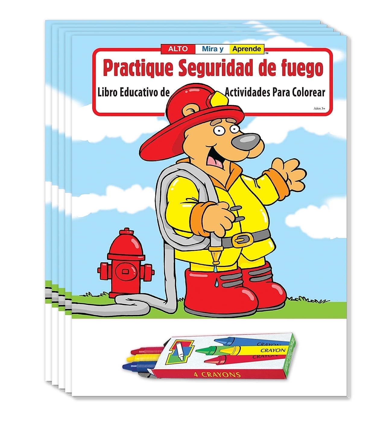 ZoCo: Fire Safety Coloring & Activity Books in Spanish, 25-Pack w ...
