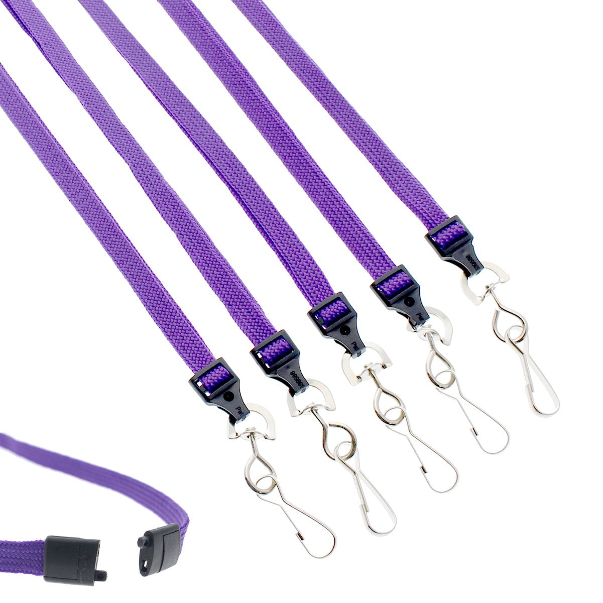 25 Pack - Premium Breakaway Lanyards for ID Badges - Metal Swivel J ...