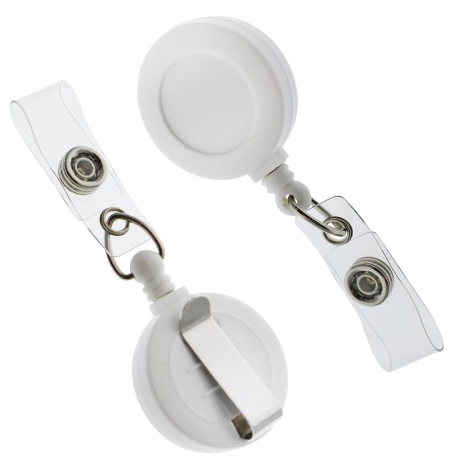 25 Pack - Premium Retractable ID & Key-Card Badge Reels with Secure ...