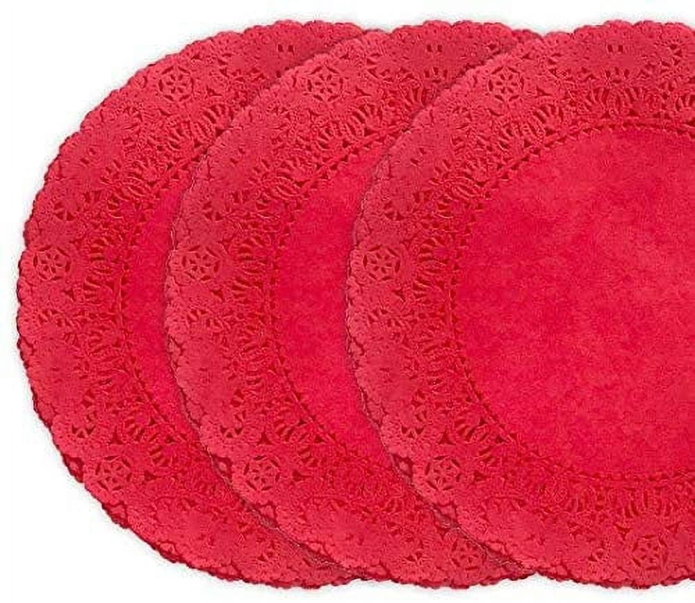 25 Pack - Quality Hand Dyed Scarlet Red Paper Lace Doilies | Choose ...