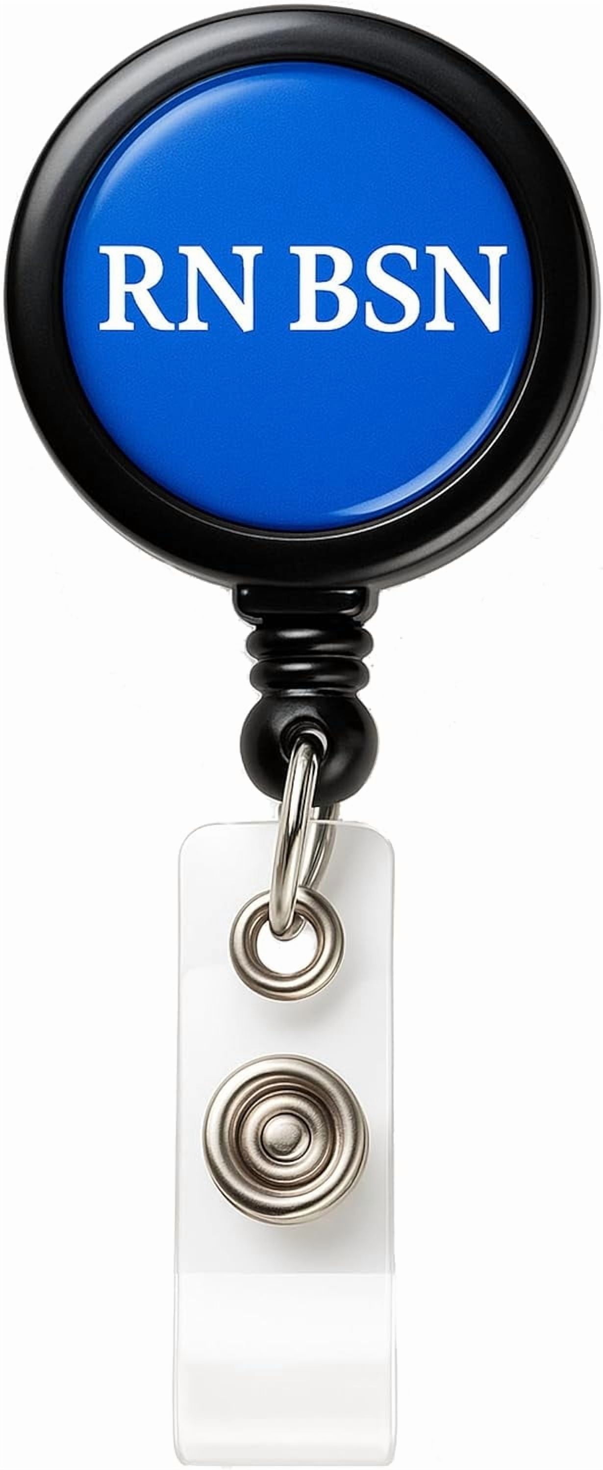 Bulk 25 Pack - RN BSN Badge Buddy Reels with Alligator Clip - Swivel ...