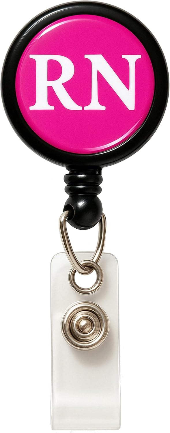 Bulk 25 Pack - RN Badge Buddy Reels with Alligator Clip - Swivel ...