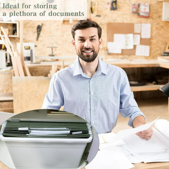 25 Pack Reinforced 11x17 Hanging File Folders 1/5 Cut Heavy Duty ...