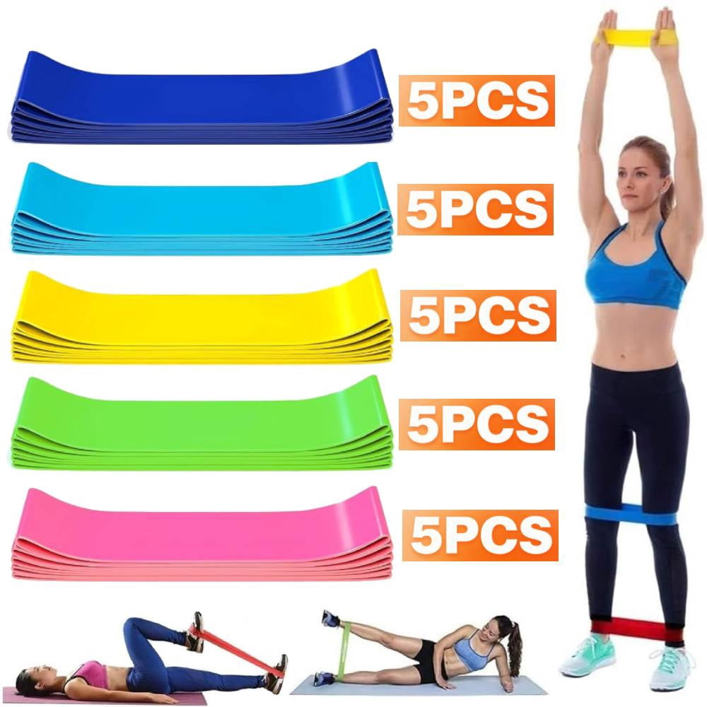 25 Pack Resistance Bands,Exercise Bands for Strength Training, Chair ...