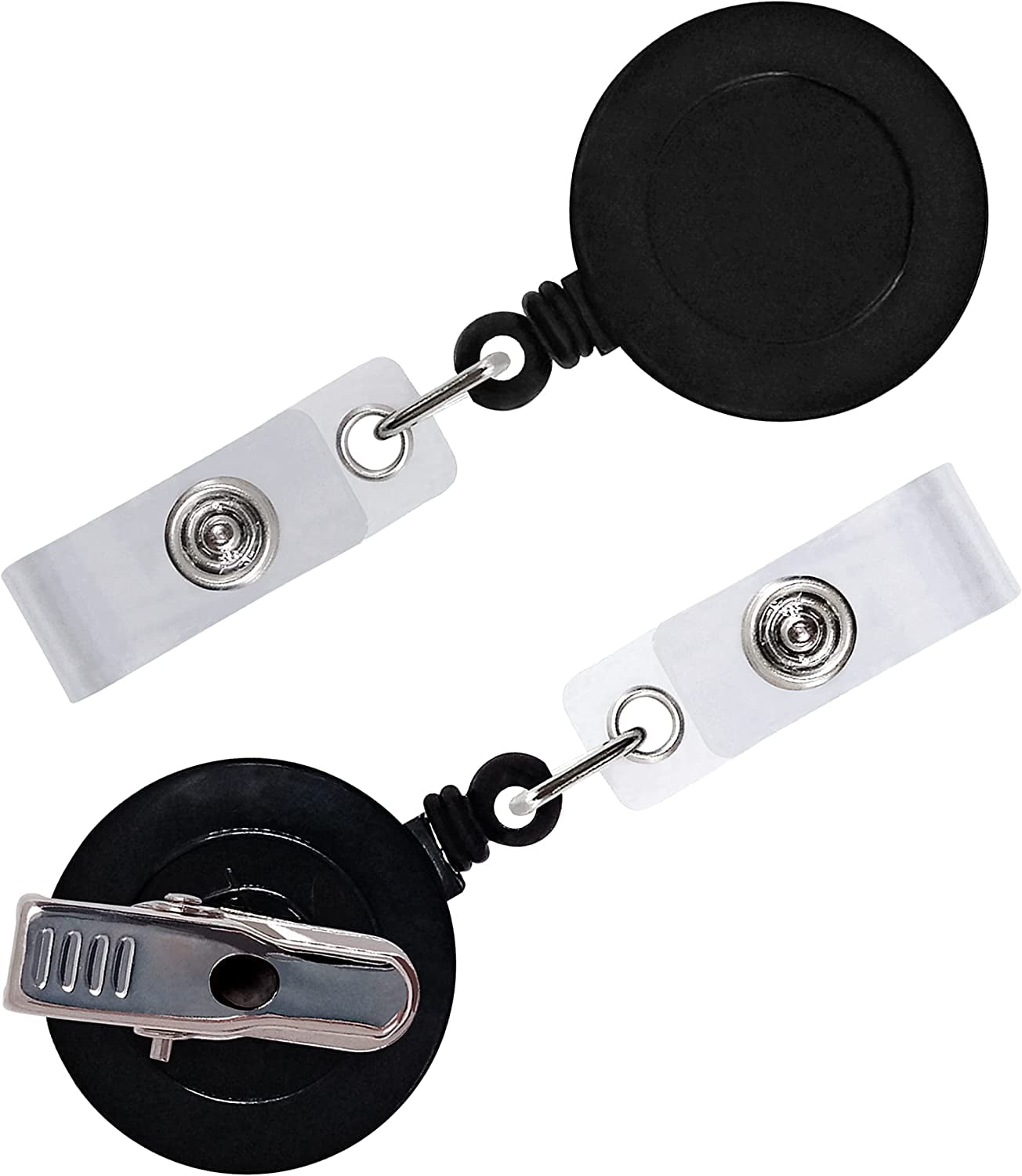 25 Pack Retractable ID Badge Holder Reels with Swivel Alligator Clip ...