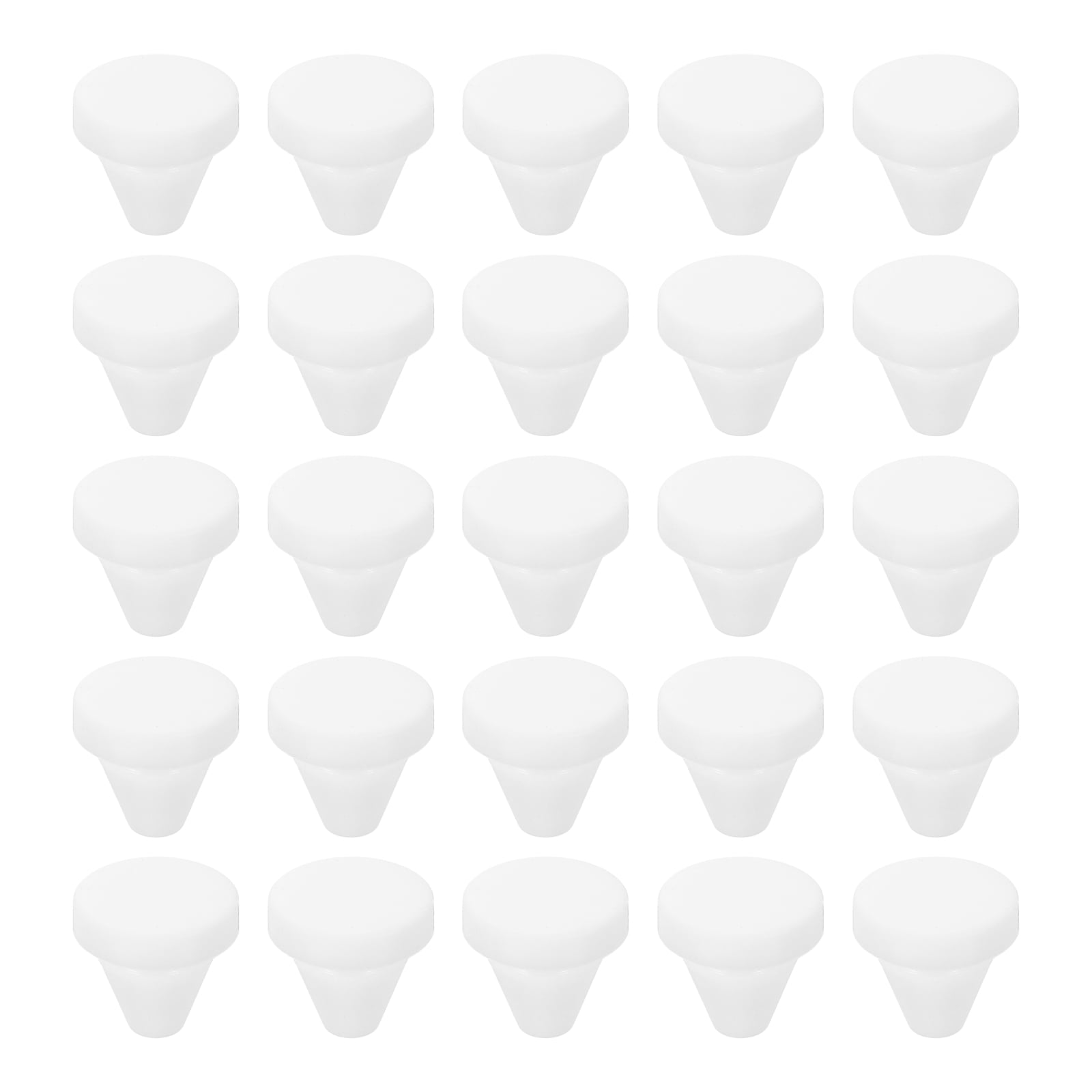 25 Pack Snug Plugs, Rubber Hole Plugs Round Soft Flexible Stopper Fit ...