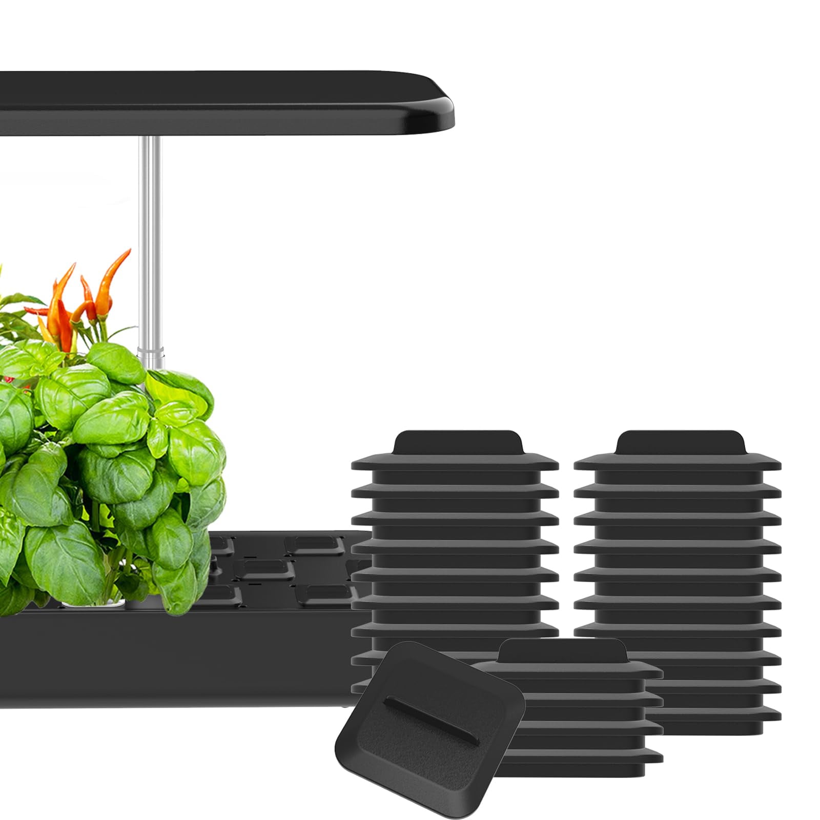 25 Pack Square Plant Spacer Kit for Hydroponic Growing System ...