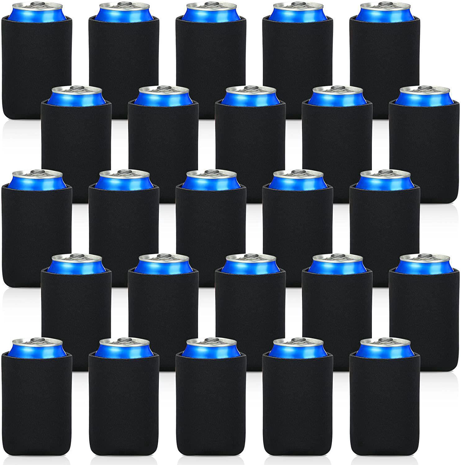 25 Pack Standard 355ml Can Cooling Sleeves, Non-Slip Cans/Bottles ...