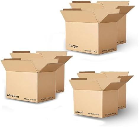 25 Pack Sturdy Cardboard Moving Boxes 24x18x16 – Durable Shipping ...