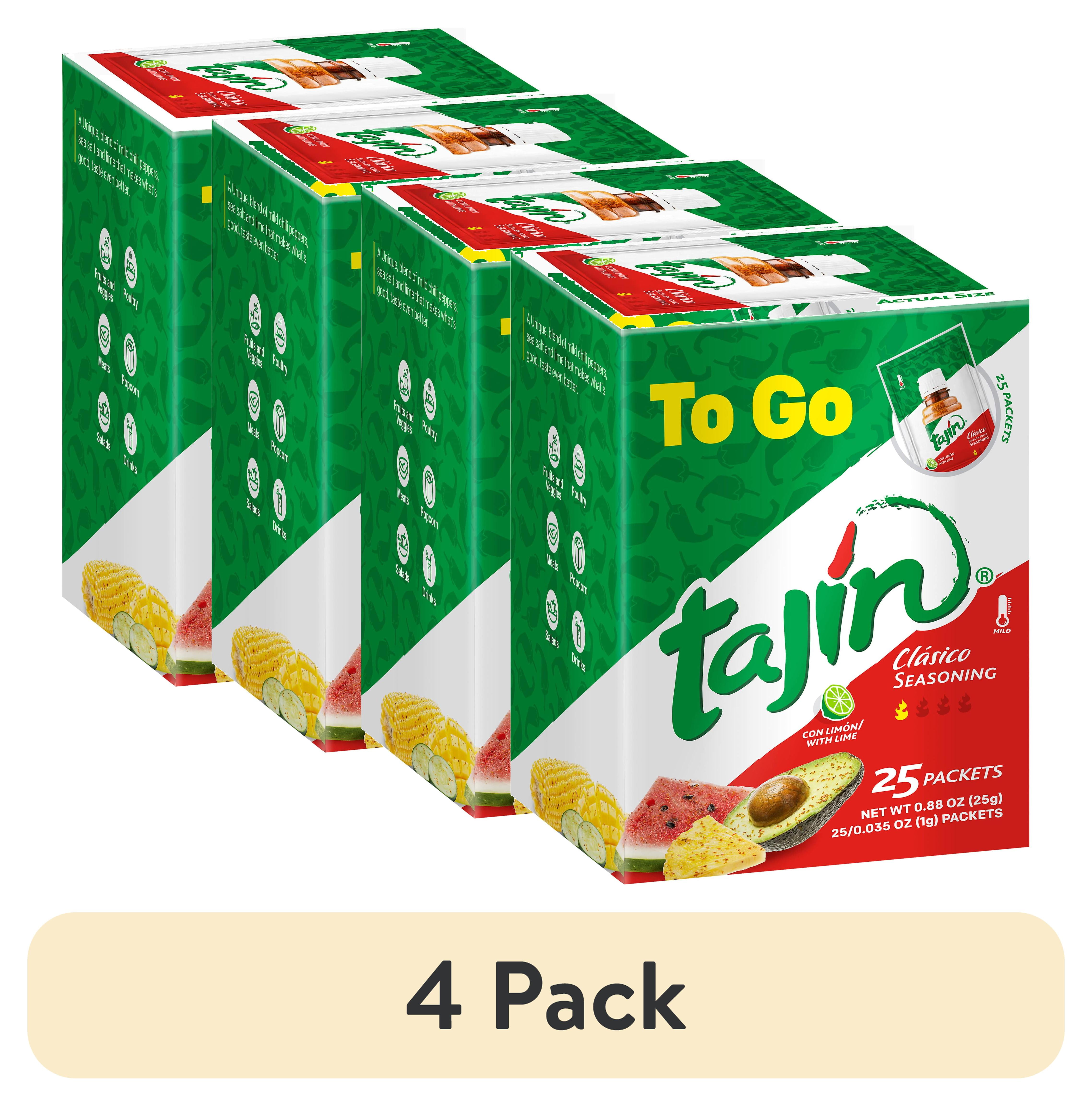 (4 pack) (25 Pack) Tajín® Clásico Seasoning, Mexican Chili Lime ...