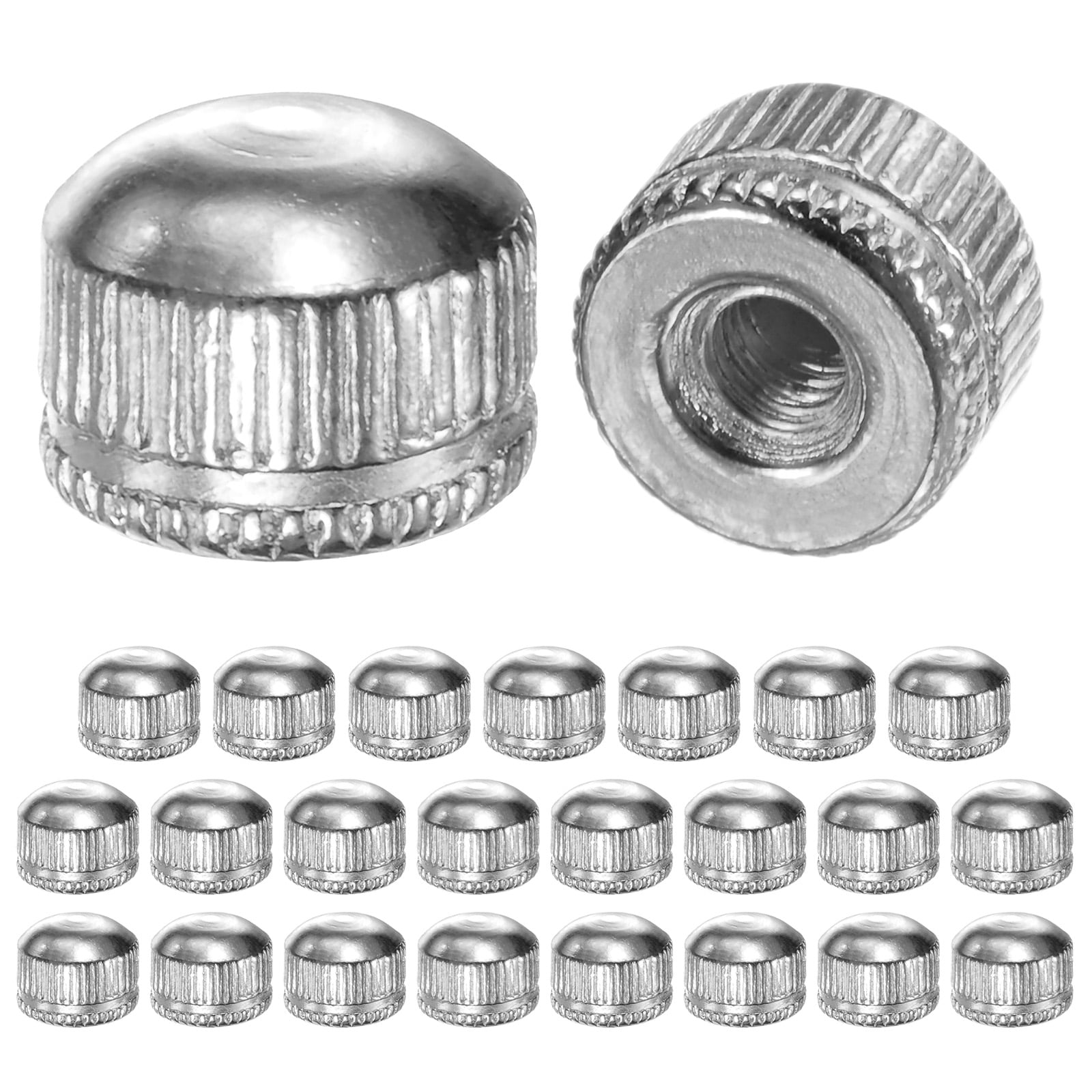 25-Pack Threaded Cap Nuts, M4x11mm Screw Caps for Light Fixture, Female ...