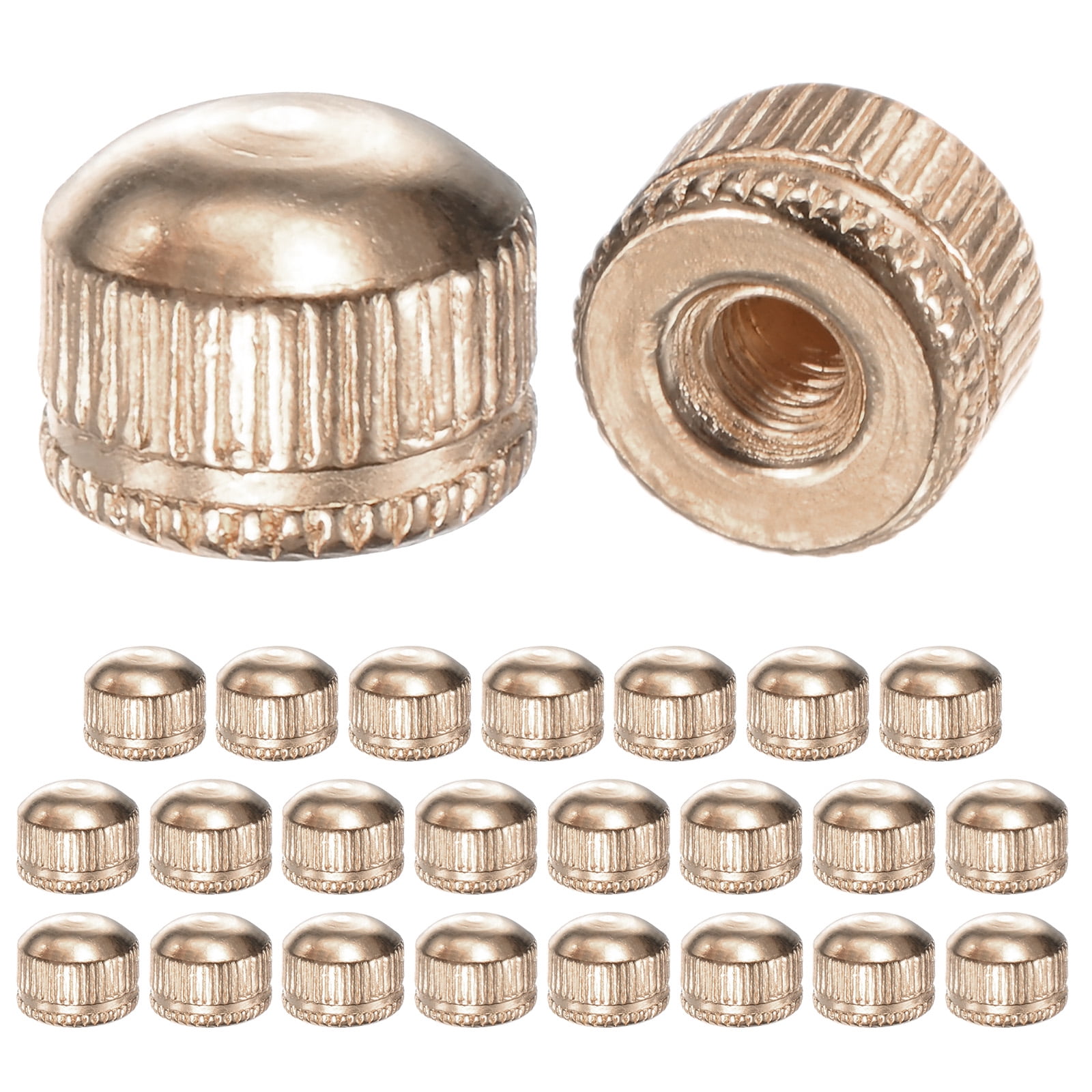 25-Pack Threaded Cap Nuts, M4x11mm Screw Caps for Light Fixture, Female ...