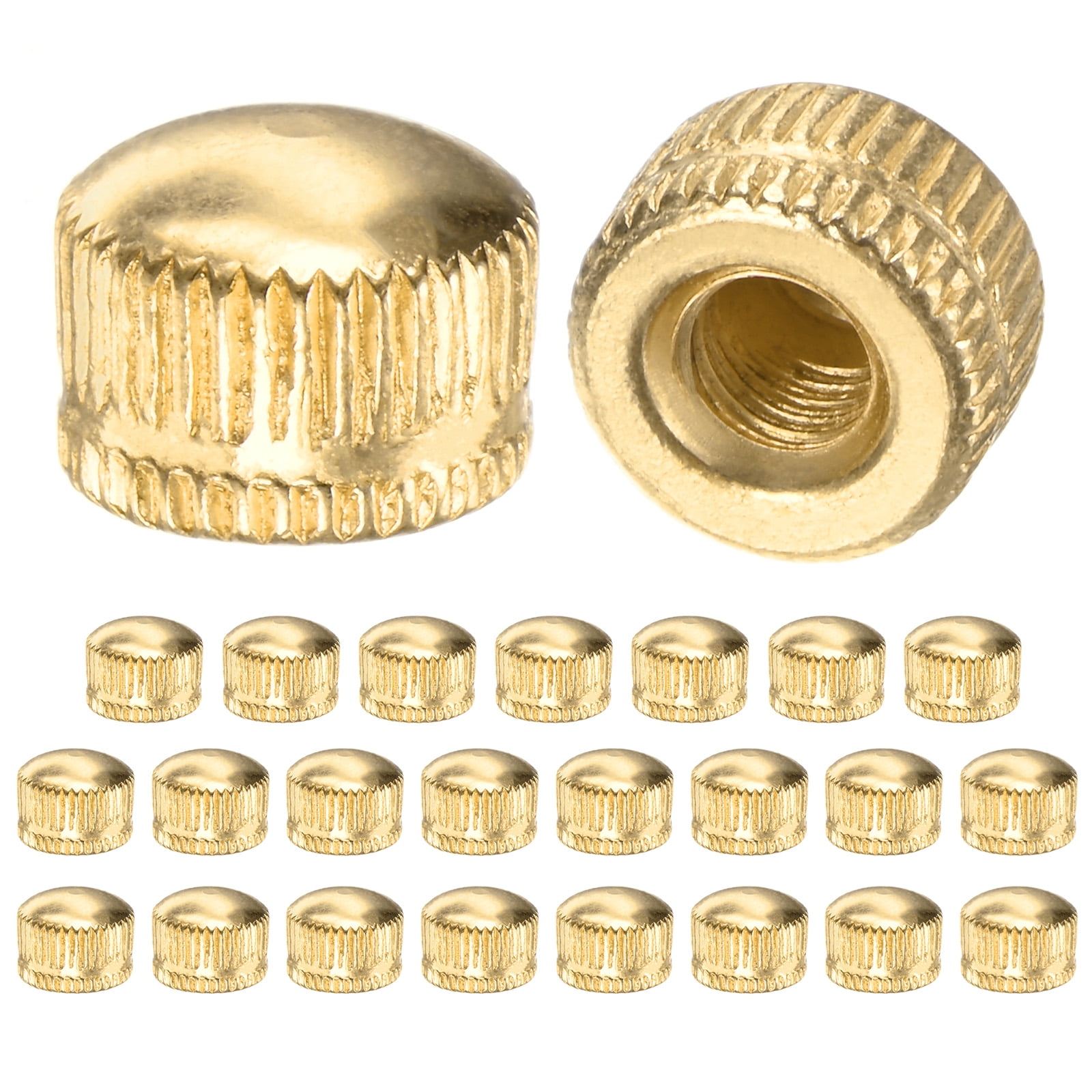 25-Pack Threaded Cap Nuts, M5x11mm Screw Caps for Light Fixture, Female ...