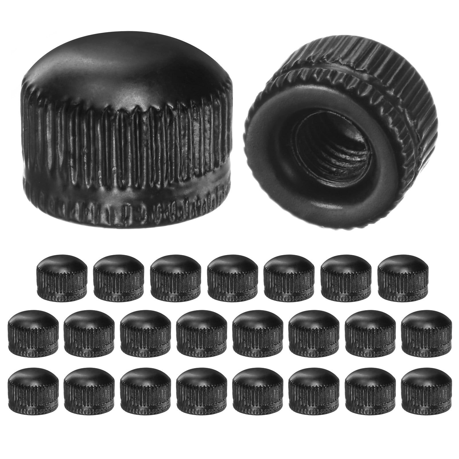 25-Pack Threaded Cap Nuts, M5x11mm Screw Caps for Light Fixture, Female ...