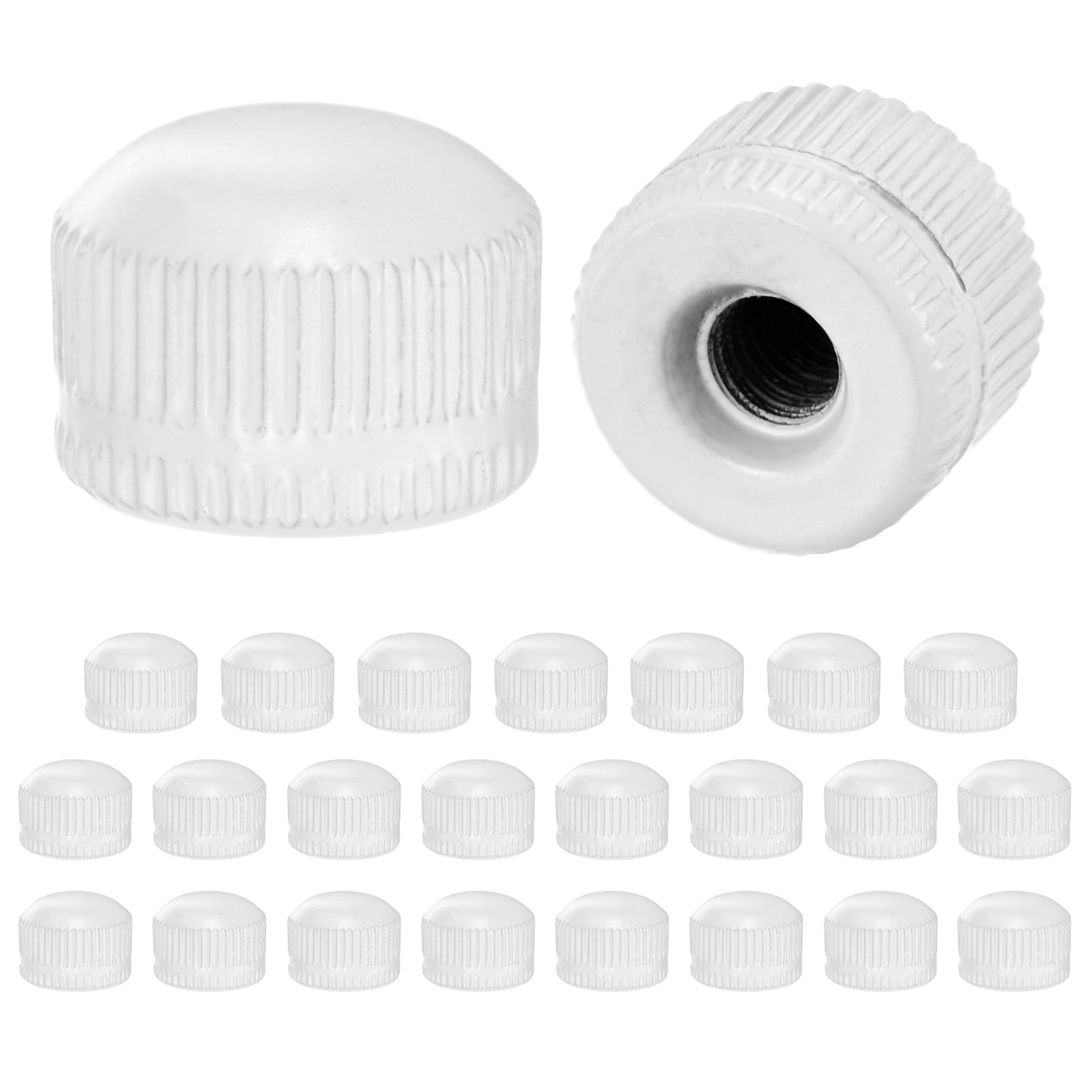 25-Pack Threaded Cap Nuts, M5x14mm Screw Caps for Light Fixture, Female ...