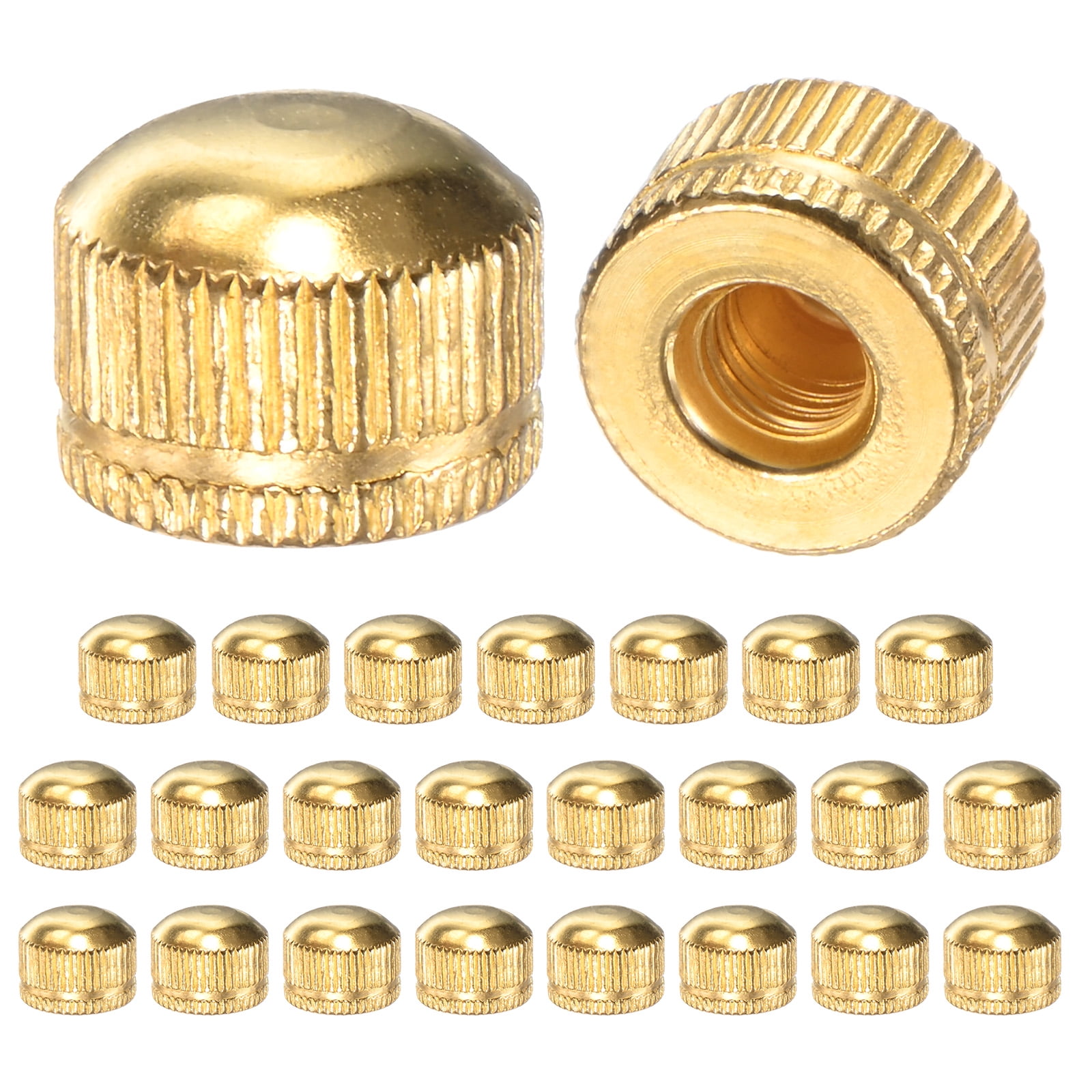 25-Pack Threaded Cap Nuts, M6x14mm Screw Caps for Light Fixture, Female ...