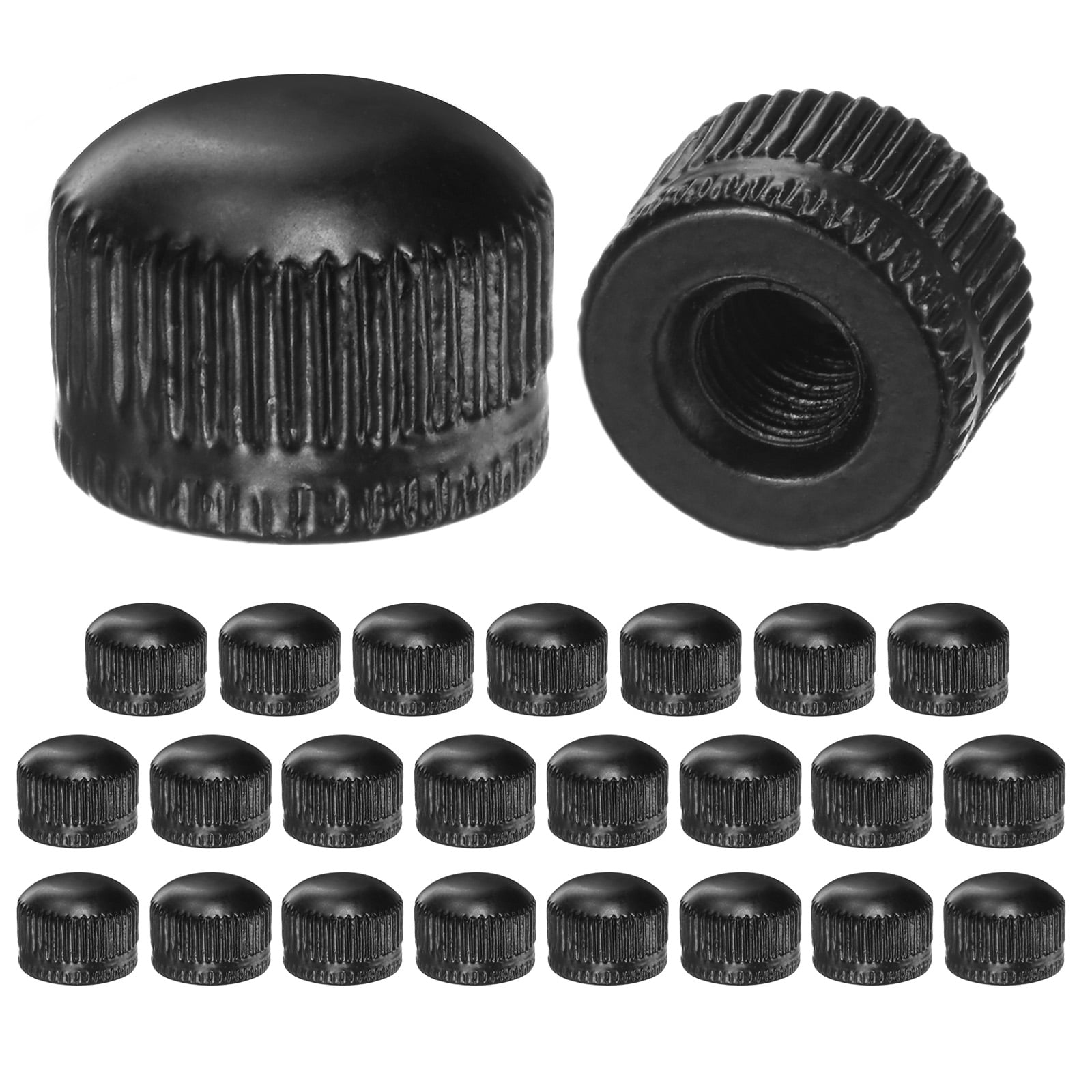 25-Pack Threaded Cap Nuts, M6x14mm Screw Caps for Light Fixture, Female ...