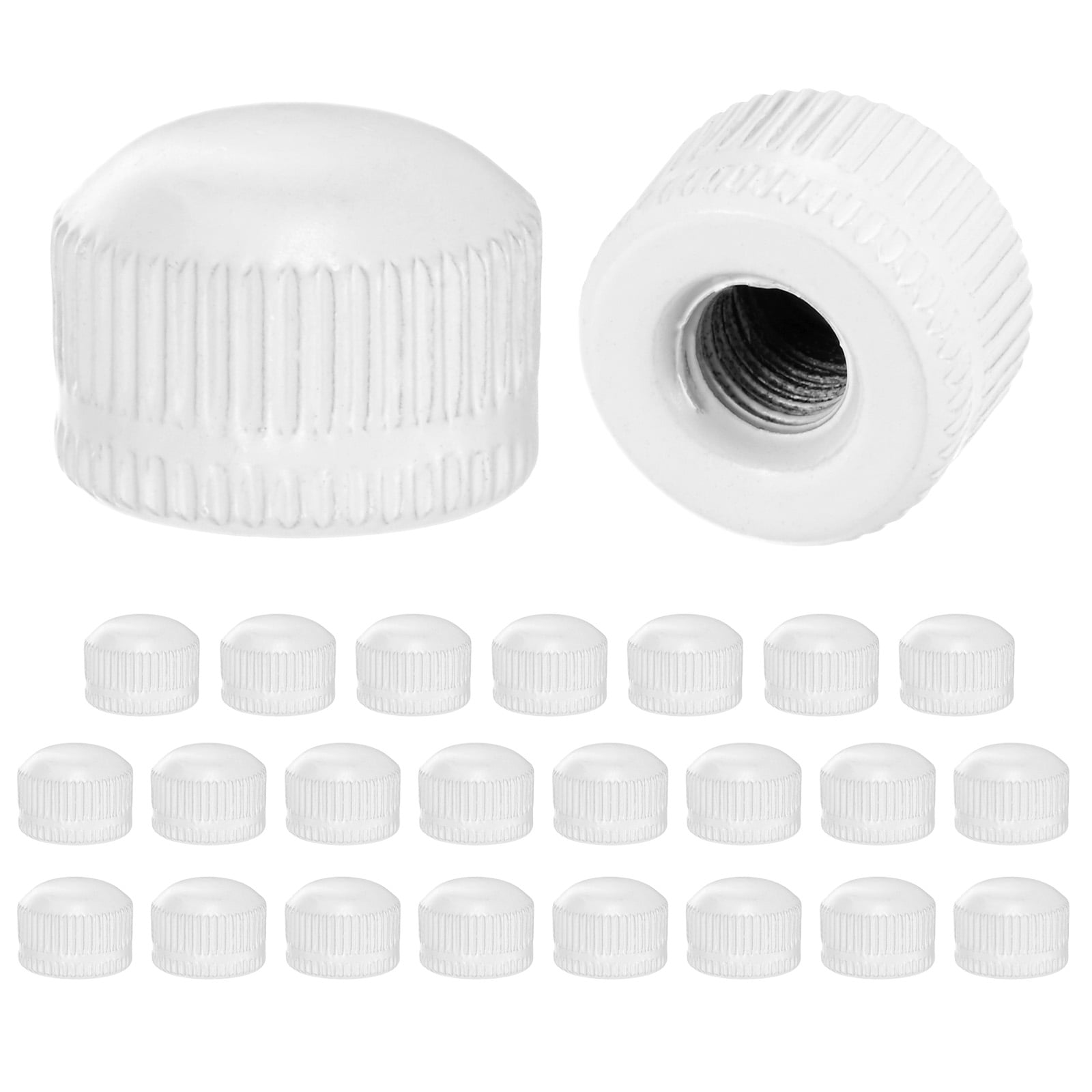 25-Pack Threaded Cap Nuts, M6x14mm Screw Caps for Light Fixture, Female ...
