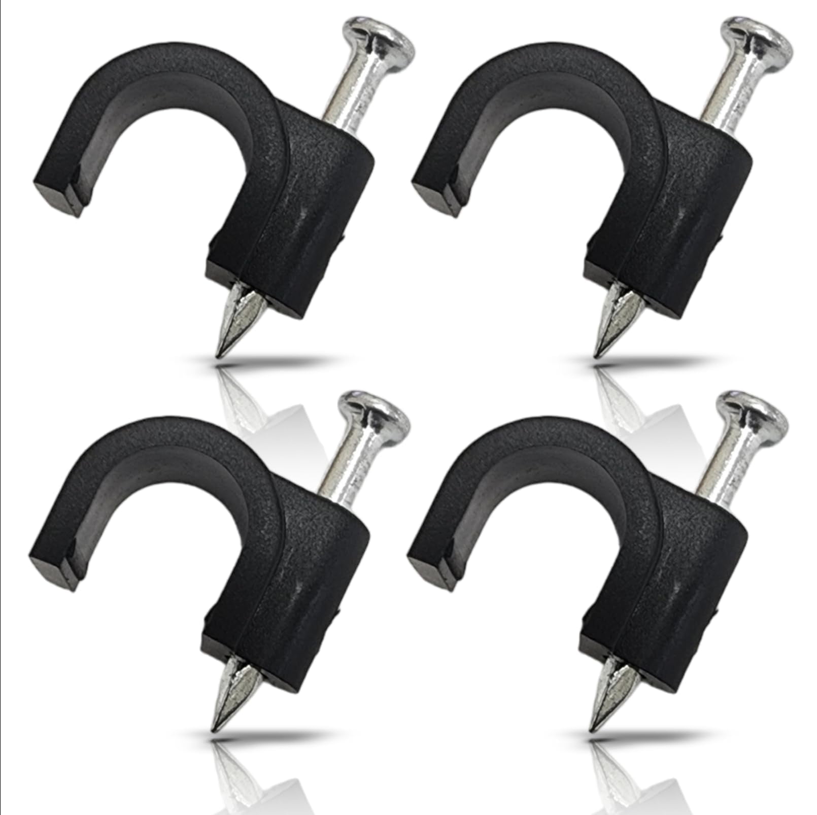 25 Pack - USA Made - Drip Irrigation 1/4" Tubing Mounting Clips (Fits ...