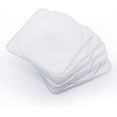 25 Pack Ultra Slim Clear Transparent Square Shaped CD and DVD Disc Clam ...