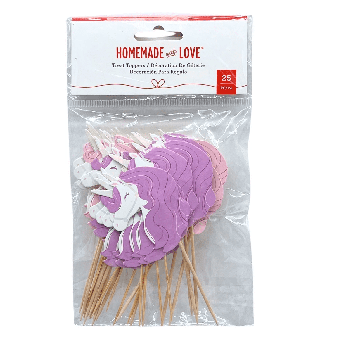 25 Pack Unicorn Party Picks, Cupcake Toppers, Snack Picks, Fun Fairy ...