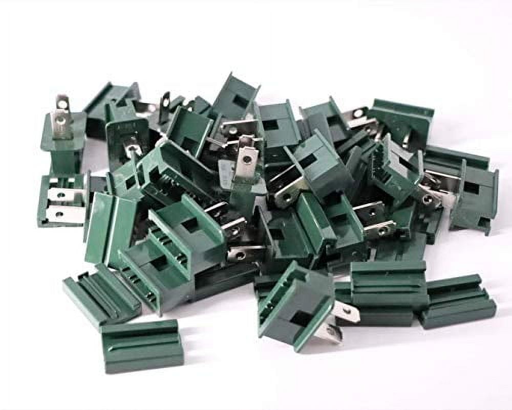 25 Pack Vampire Plugs, Male Plug End Replacement 2 Prong, Electric ...