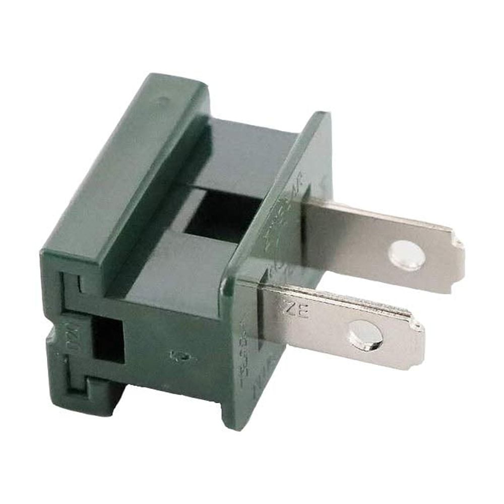 25 Pack Vampire Plugs, Male Plug End Replacement 2 Prong, Electric ...