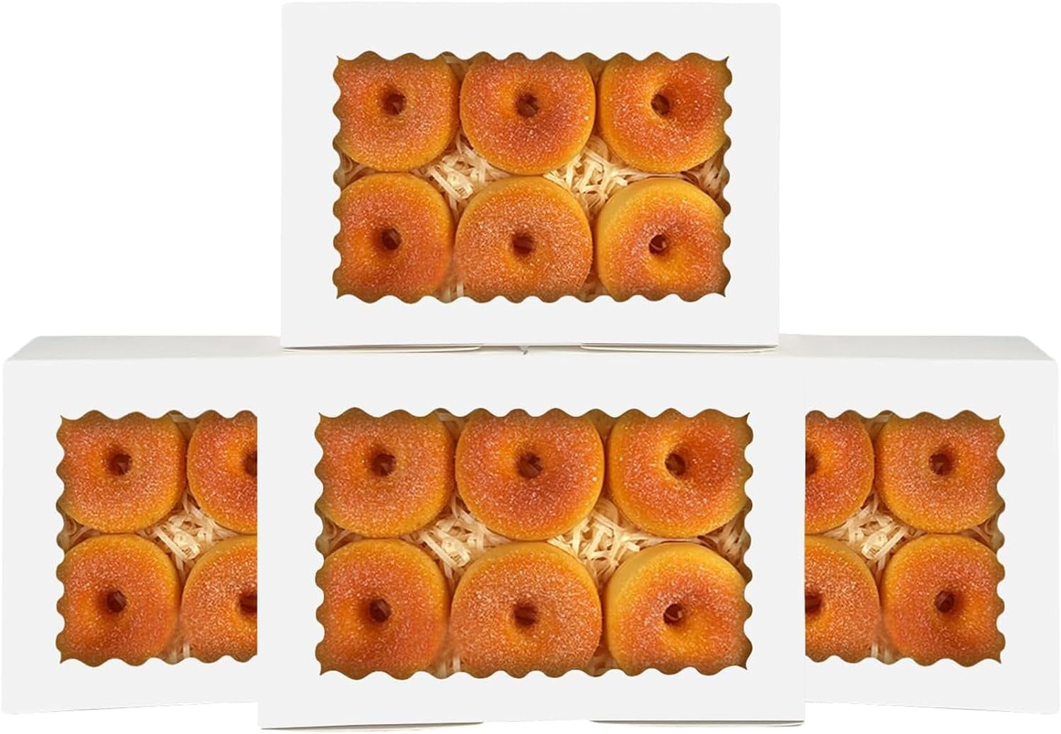 25-Pack White Bakery Boxes with Windows: Ideal for Weddings, Birthdays ...