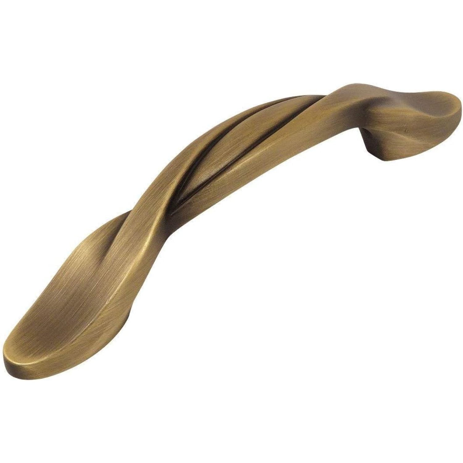 25 Pack - ZCLP 9009BAB Brushed Antique Brass Twist Cabinet Hardware ...