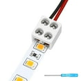 25 Pack erless Led Tape Light Connectors Tighten Screw Terminal Blocks ...