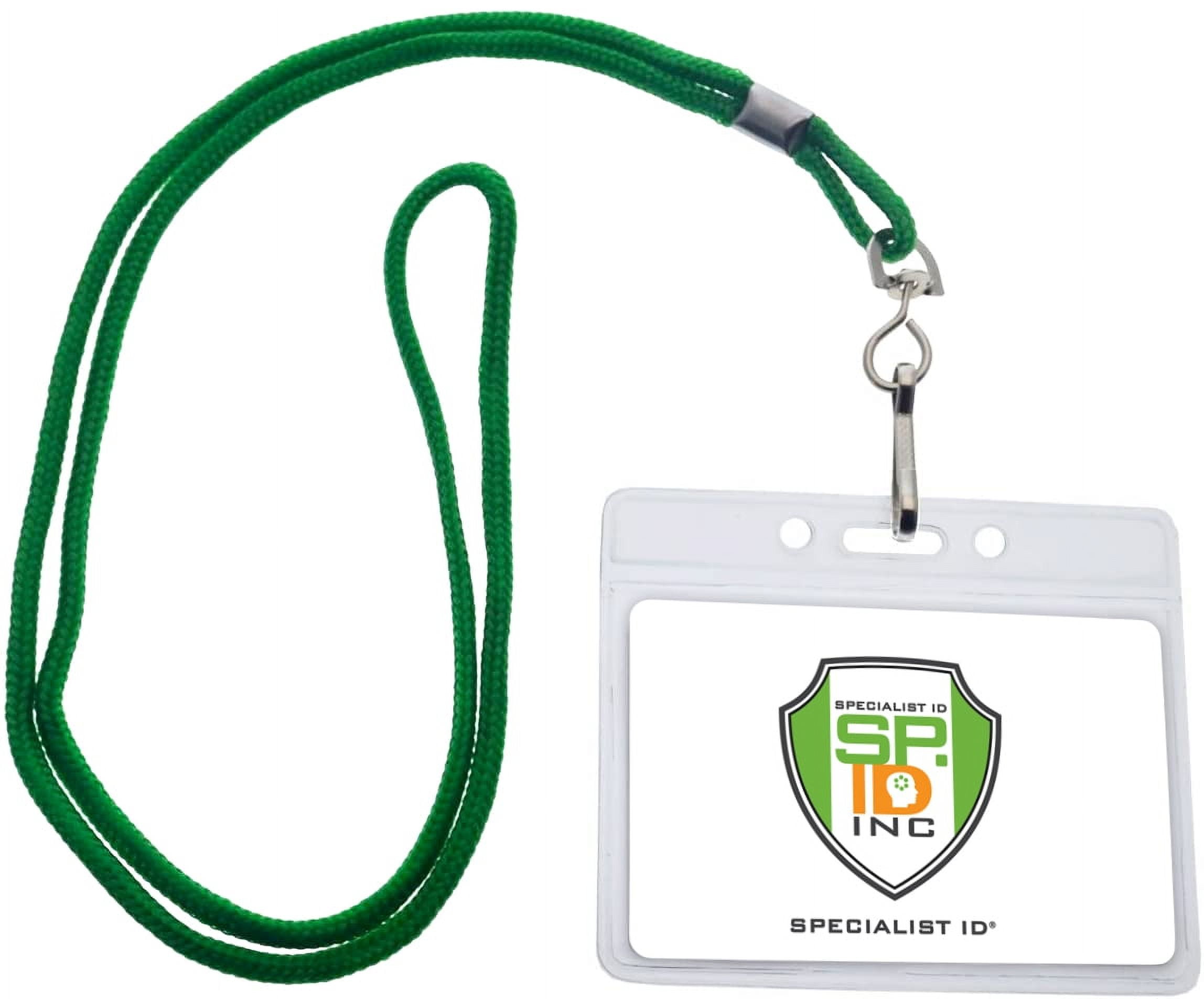 25 Pack of Premium Name Tag Badge Holders with Lanyards (Horizontal) by ...