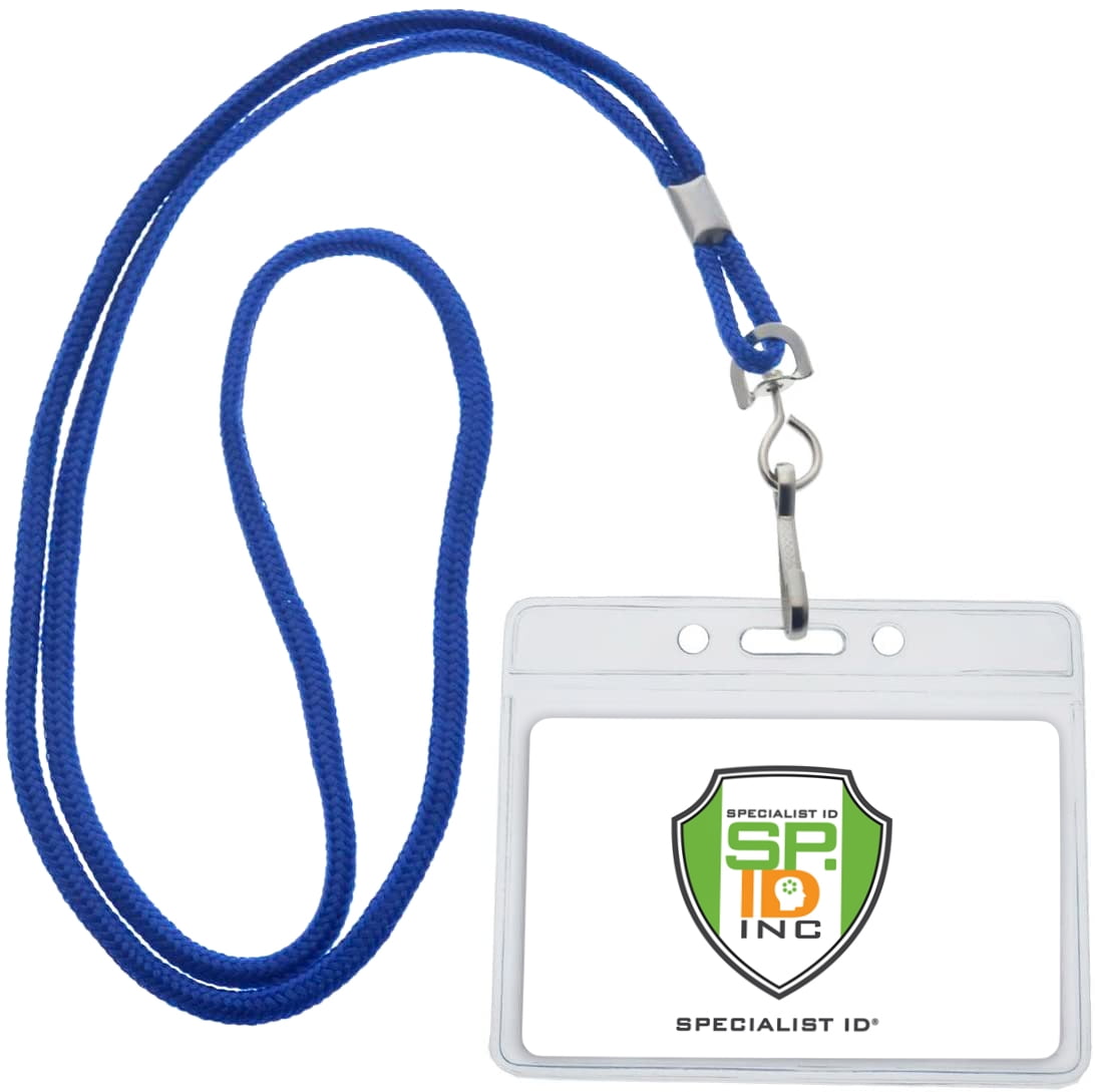 25 Pack of Premium Name Tag Badge Holders with Lanyards (Horizontal) by ...