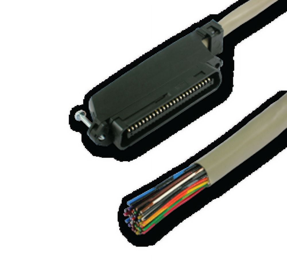 25 Pair Telco Amphenol CAT3 Trunk Cable 50-Pin Male to Blunt - PBX AMP ...