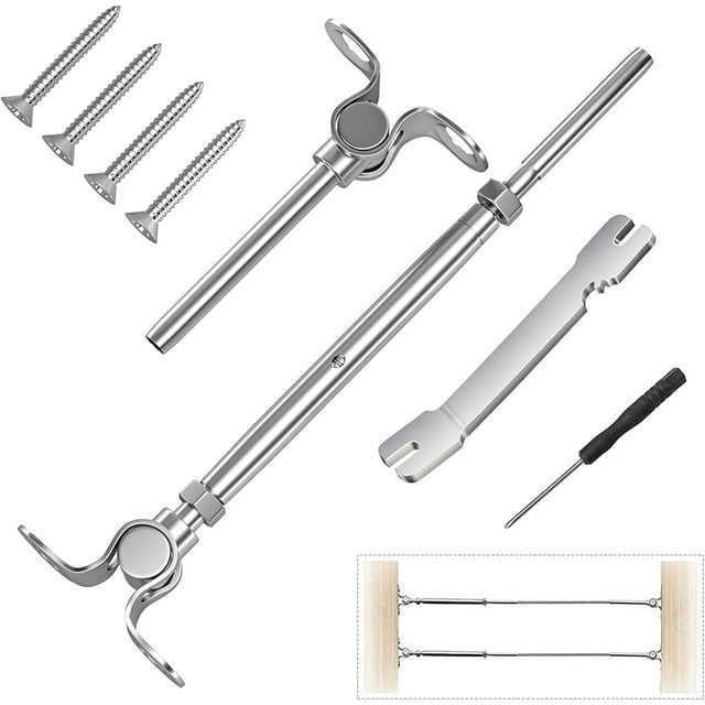 25 Pairs T316 Stainless Steel 180° Adjustable Angle Cable Railing ...