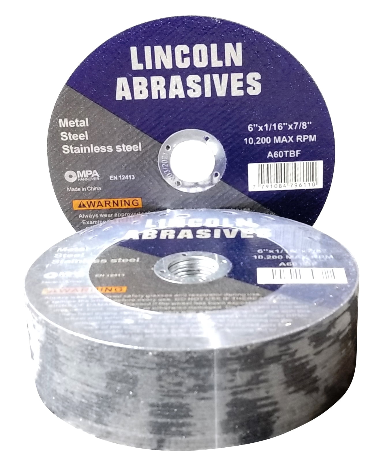 25 Pc 6" x 1/16" x 7/8" Cut-Off-Wheels for Metal / Stainless Steel ...