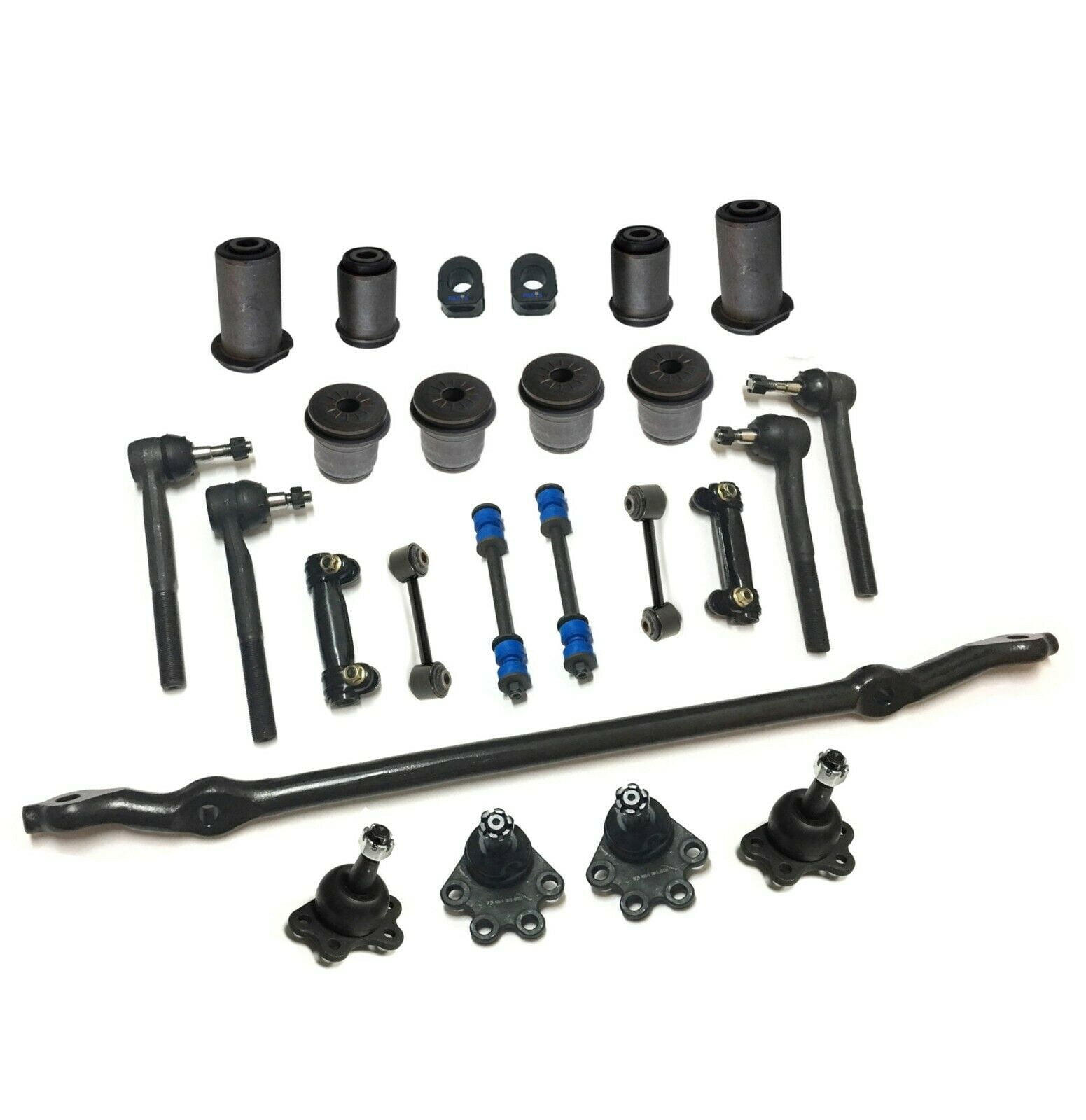 25 Pc Rear & Front Suspension Inner & Outer Tie Rod Ends Upper & Lower ...