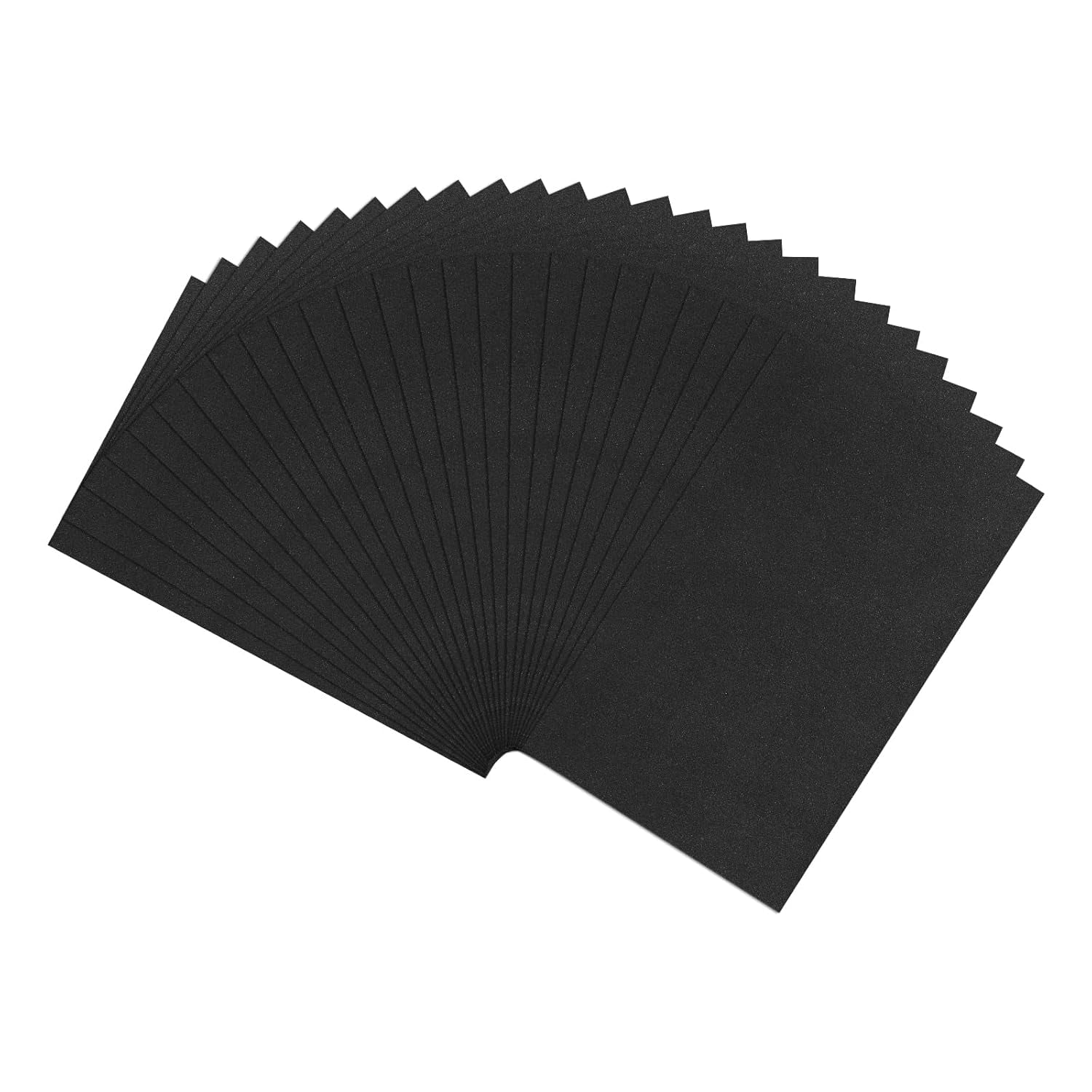 25 Pcs 1500 Grit Sandpaper, 5.5 x 9 Inch Sand Paper Silicon Carbide ...
