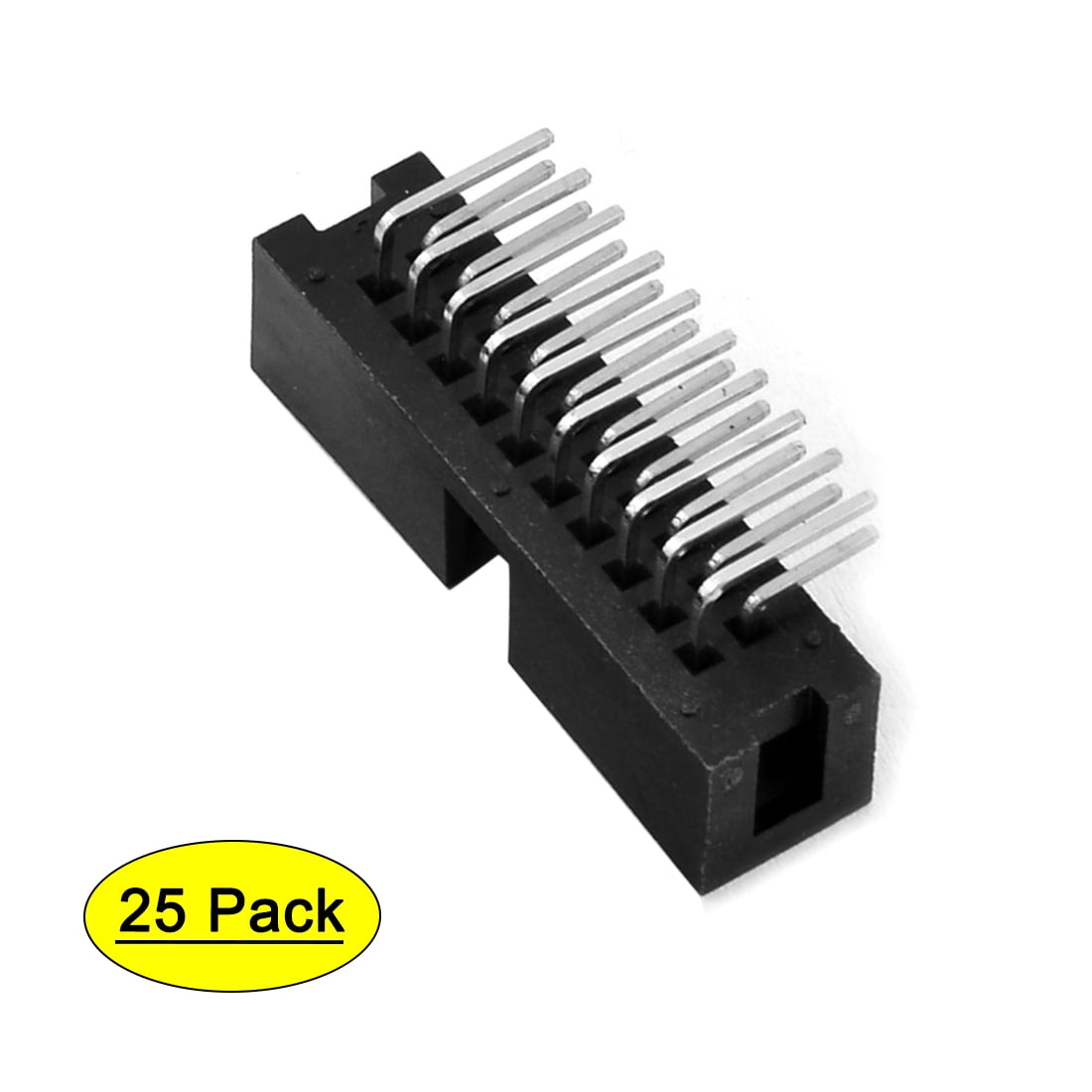 25 Pcs 20-Pin Dual Row Right Angle IDC Box Header Connector Pitch 2 ...