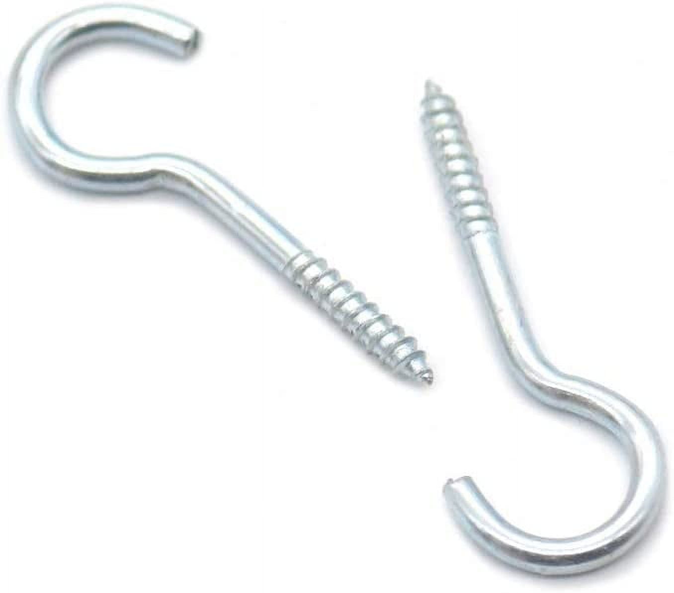 25 Pcs - 35mm Screw-in Hooks Eye Bolts Eyes C Shape Screw Open Ring ...