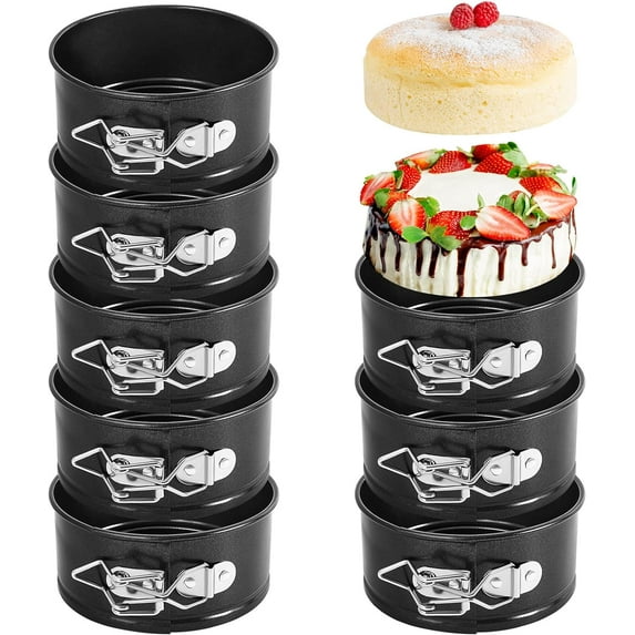 25 Pcs 4 Inch Springform Pan for Baking Mini Cheesecake Pans with ...