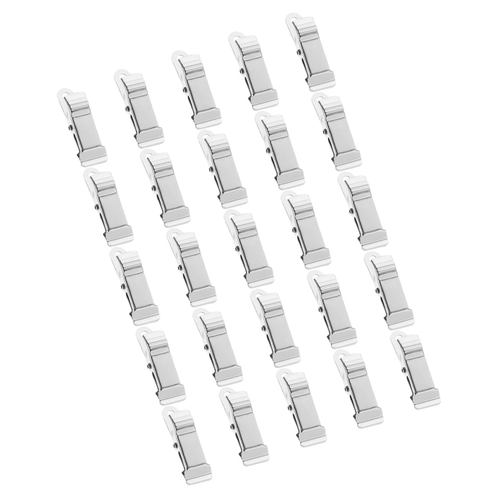 25 Pcs Anti-nozzle Wire Clip Small Clothes Pin Message Folder Metal ...
