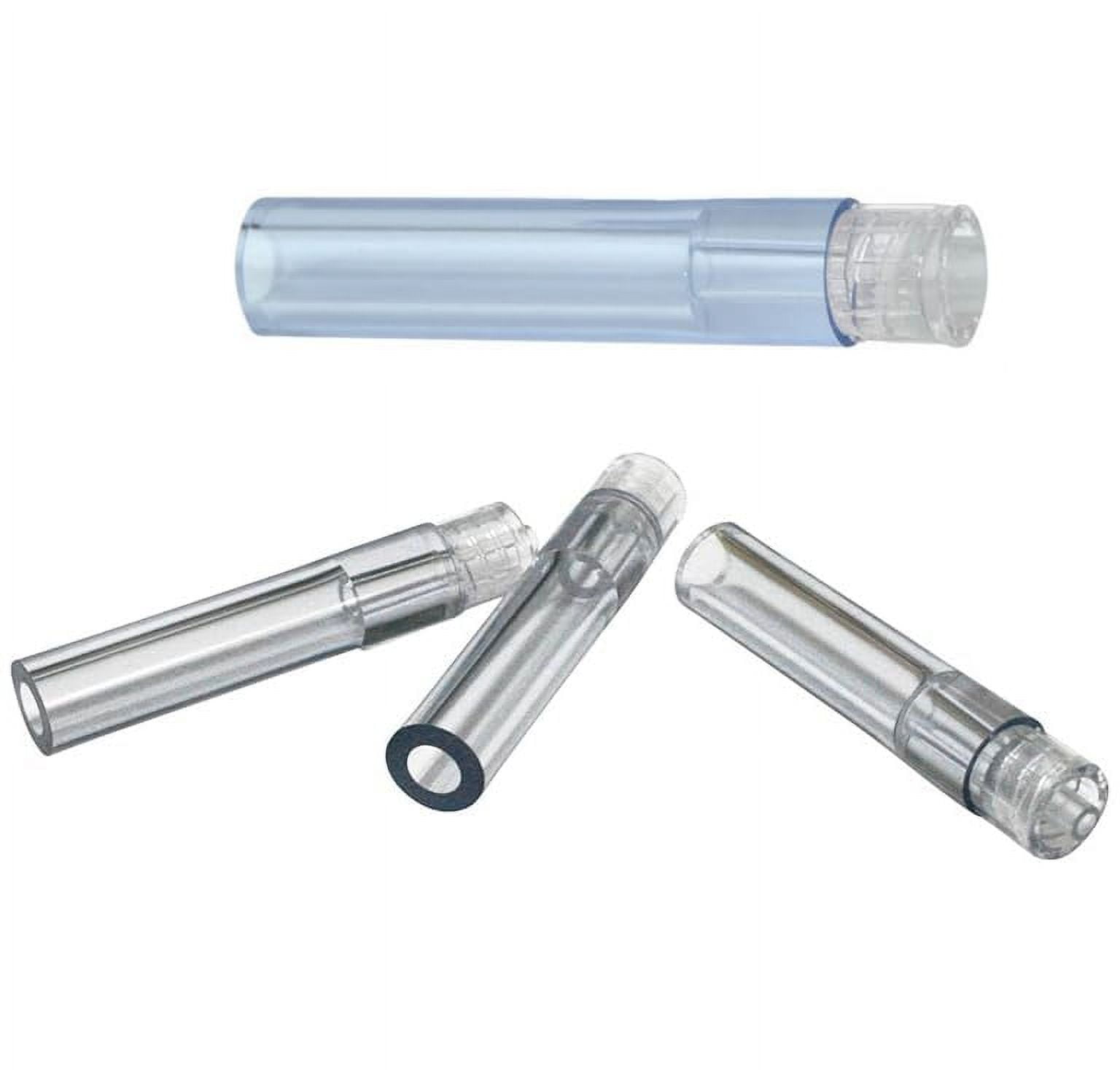 25 Pcs/Bag Dental HVE Luer-Lock Adaptors Untipped Plastic Clear HVE ...