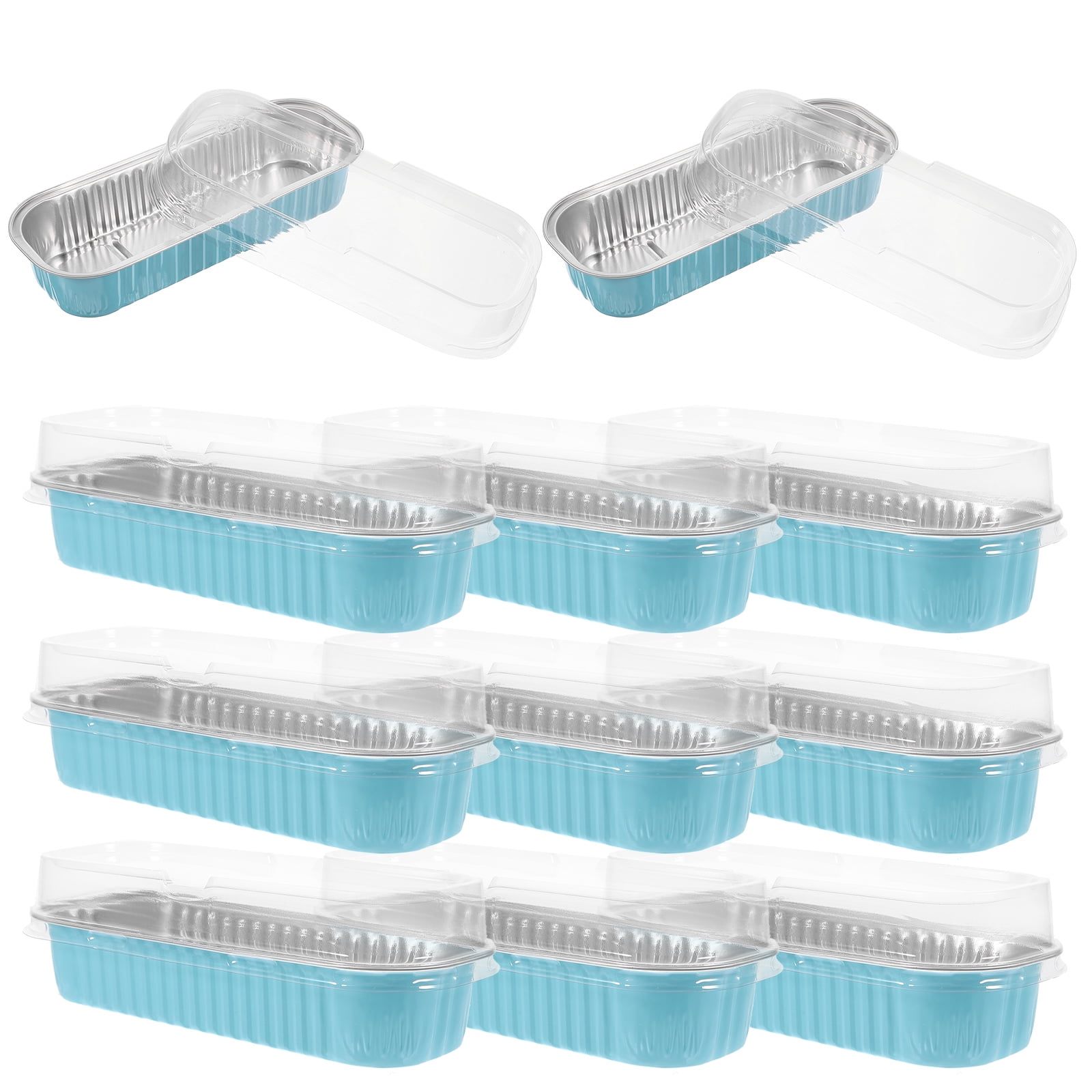 25 Pcs Baking Mold Disposable Containers Cake Pans Mini Loaf Foil with ...