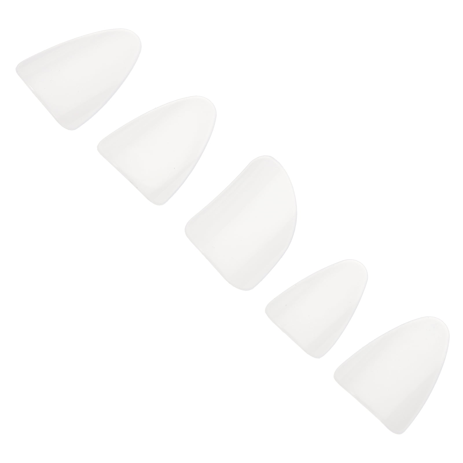 25 Pcs Banjo Guitar Accesories Pipa Nails Finger Picks Cot White Nylon ...