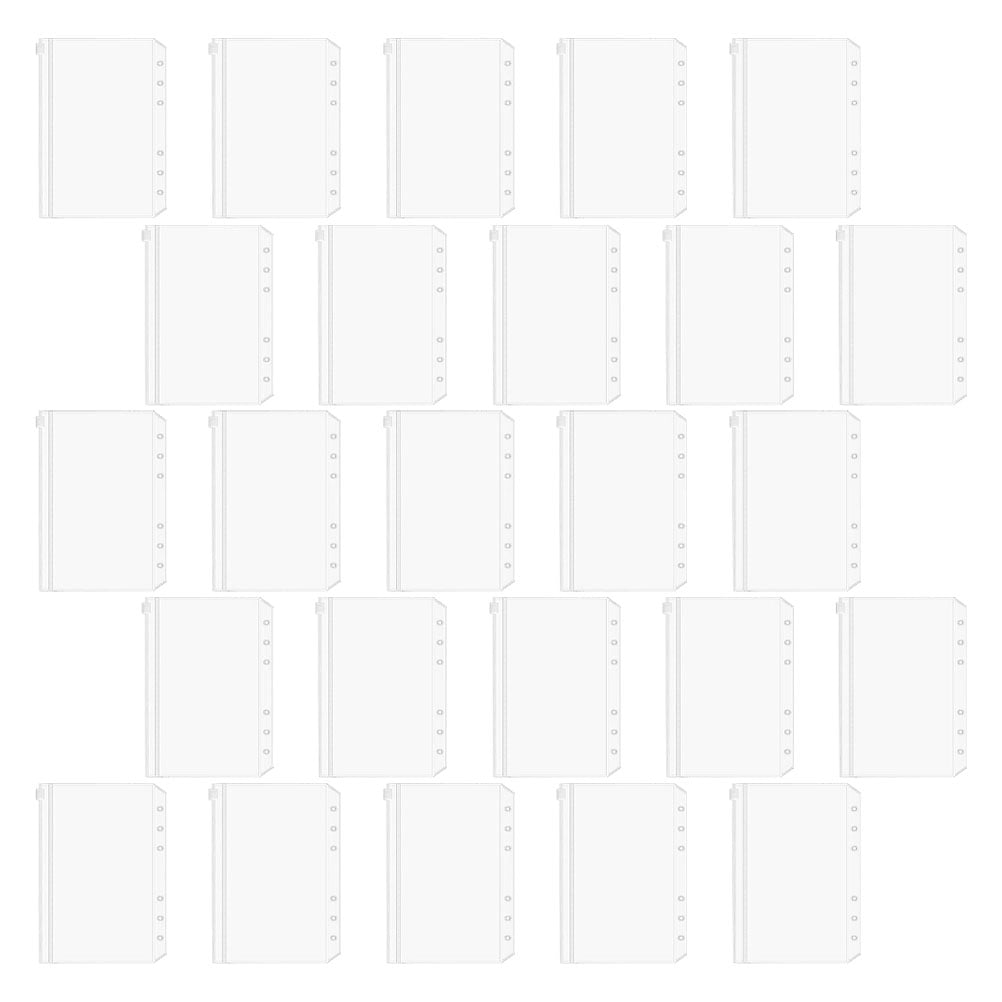 25 Pcs Binder Pocket Pouches Business Card Folders Storage Bags Super ...