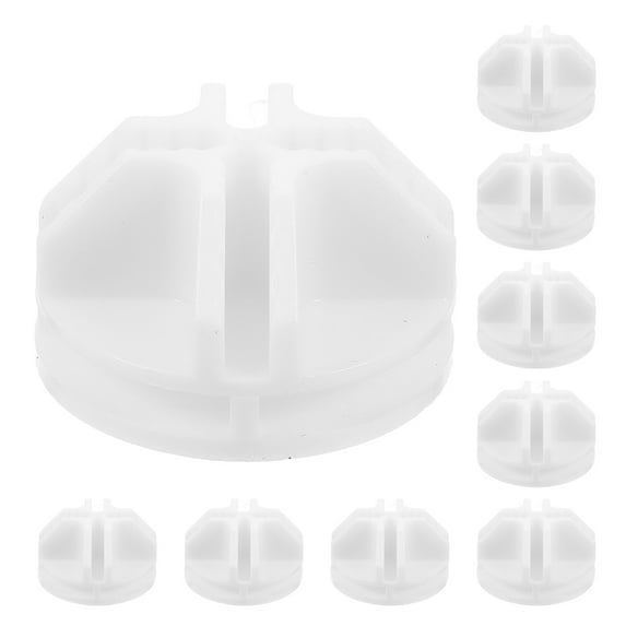 25 Pcs Closet Organizer Wire Cube Grid Connector Storage White ...