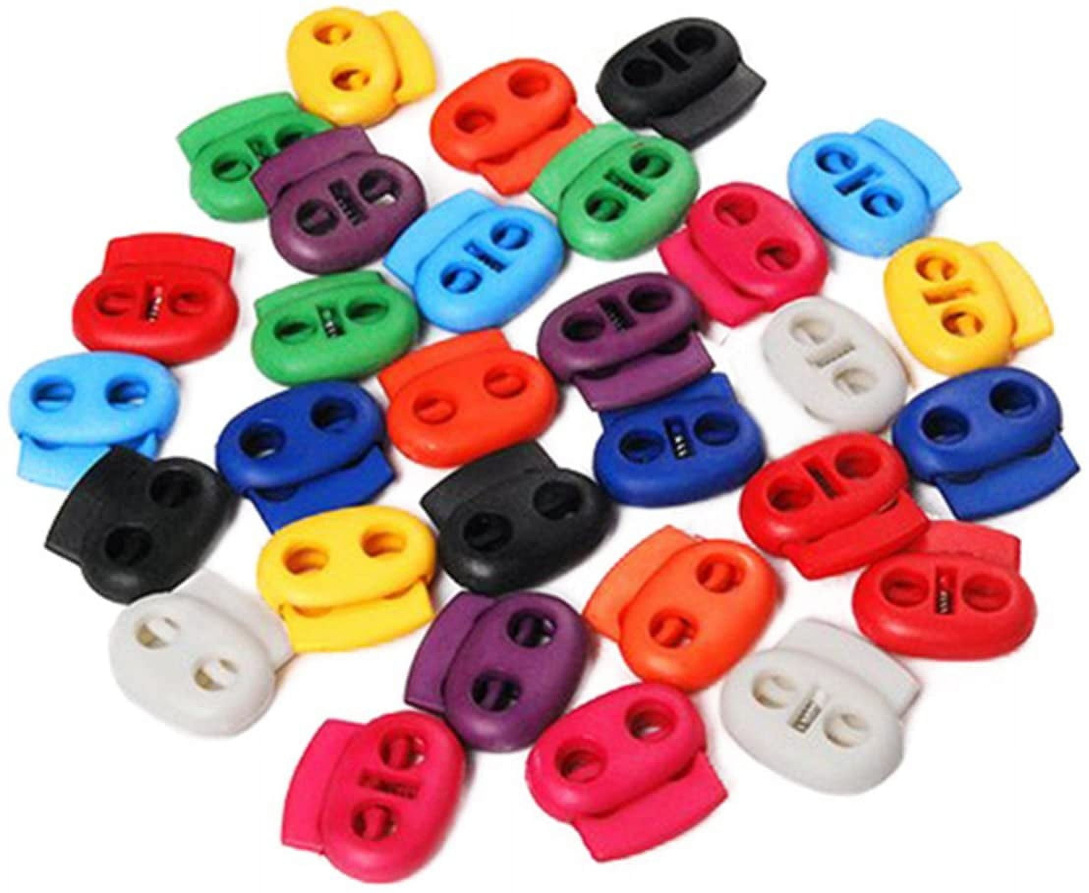 25 Pcs Cord Locks End Spring Loaded Cord Lock Toggle Stoppers Sliding ...