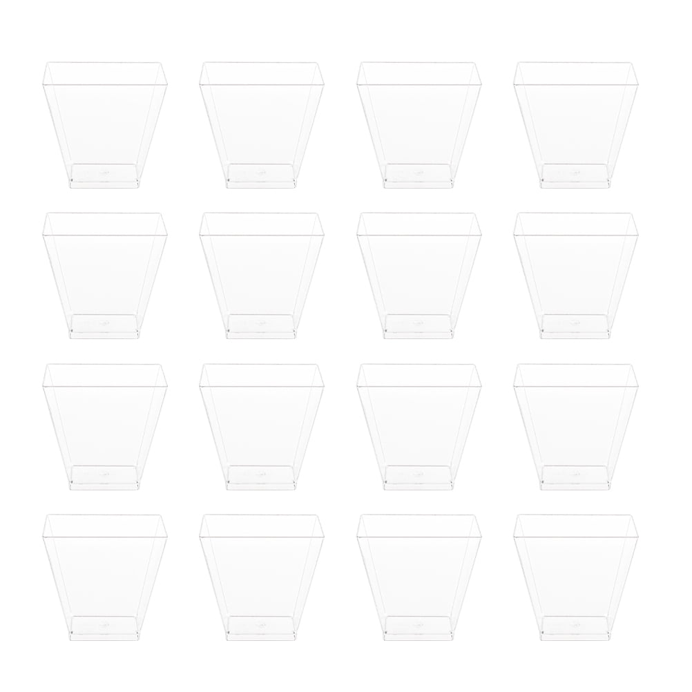 25 Pcs Dessert Cup Cake Cups Transparent Plastic Parfait Clear ...
