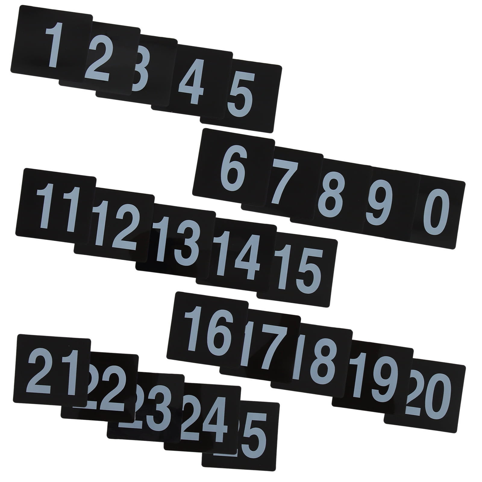 25 Pcs Digital Table Number Plate Wedding Decor Emblems Numeral Signs ...
